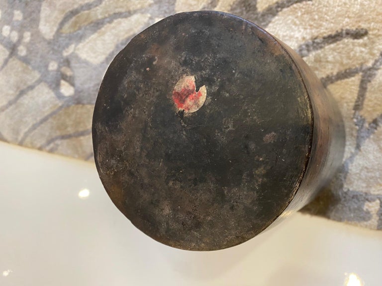North African Patinated Terracotta Vase With Bone Inlay, For Sale at ...