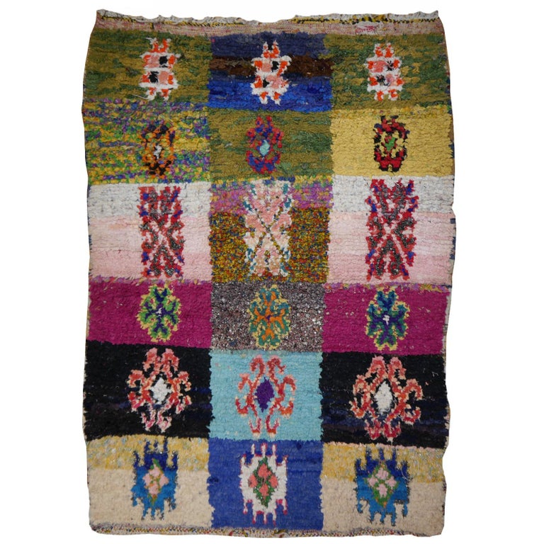 North African Tribal Khozema Rug Modern Moroccan Design at 1stDibs