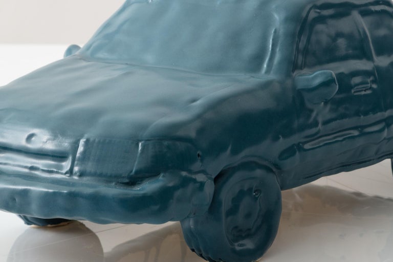 "North Atlantic Mercury" Glazed Ceramic Car Sculpture For Sale at 1stDibs