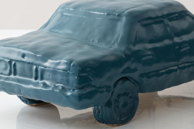 "North Atlantic Mercury" Glazed Ceramic Car Sculpture For Sale at 1stDibs
