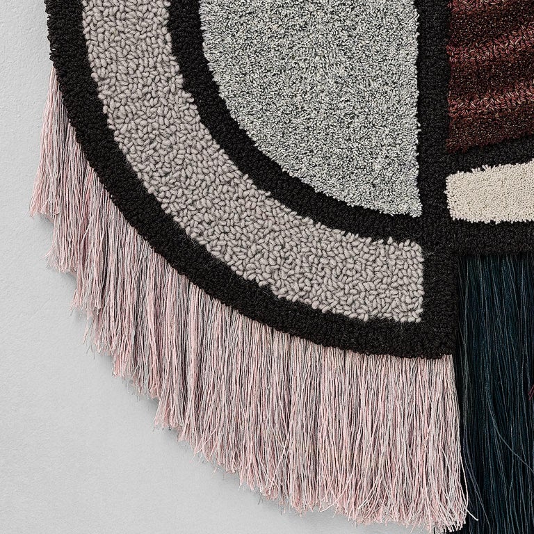 North Pole Wall Hanging, Wool Fringes Brass Geometric, Lara Bohinc for ...