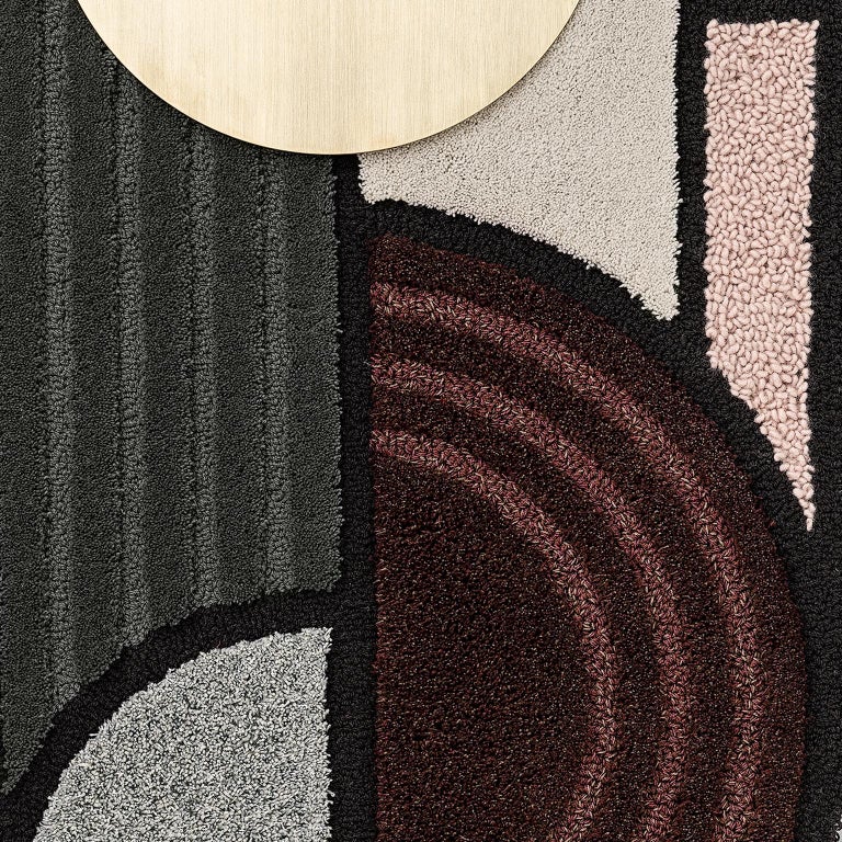 North Pole Wall Hanging, Wool Fringes Brass Geometric, Lara Bohinc for ...