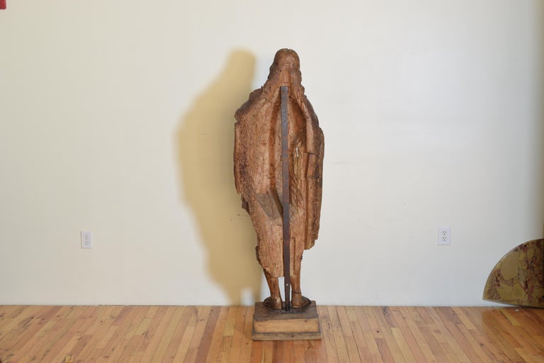 Northern Italian Carved Pinewood Sculpture of Saint Michael, Early 18th ...