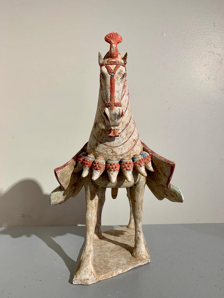 Northern Qi Dynasty Painted Pottery Striding Horse, 6th Century, China ...
