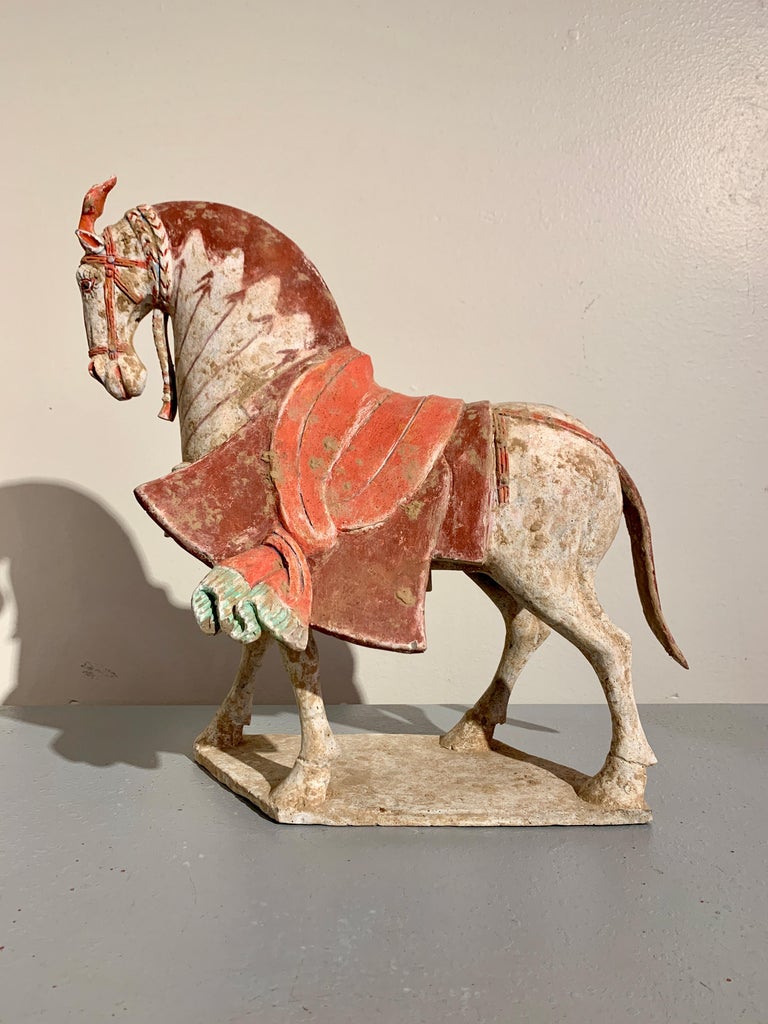 Northern Qi Dynasty Painted Pottery Striding Horse, 6th Century, China ...