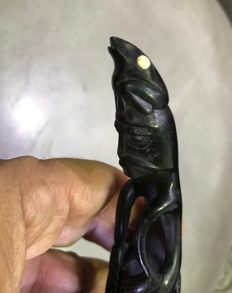 Northwest Coast Native American Carved Horn Spoon Tlingit Haida, 19th ...