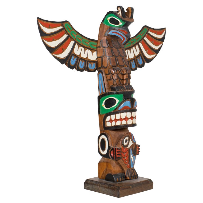 Northwest Coast Totem by Marlin Alphonse For Sale at 1stDibs