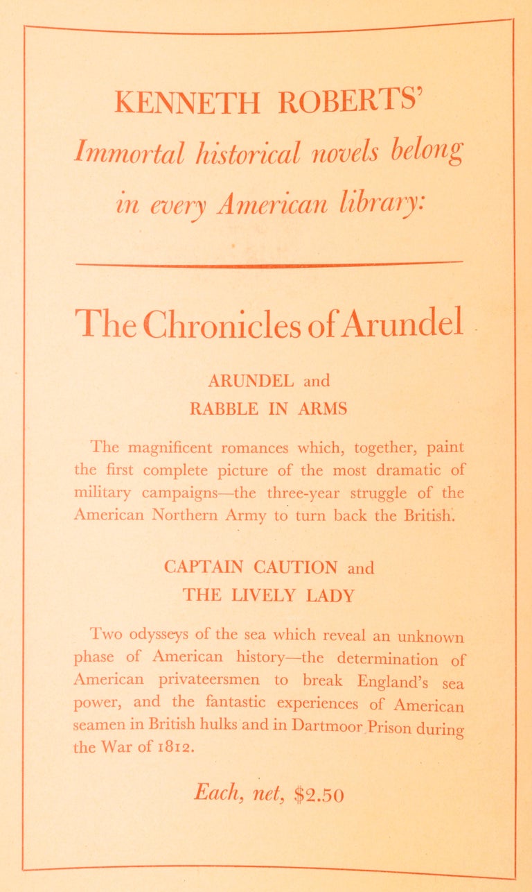Northwest Passage 1st Limited 2 Vol Ed by Kenneth Roberts, Signed and ...