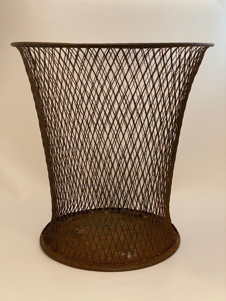 Northwestern Expanded Metal Company Wire Mesh Waste Basket For Sale at ...