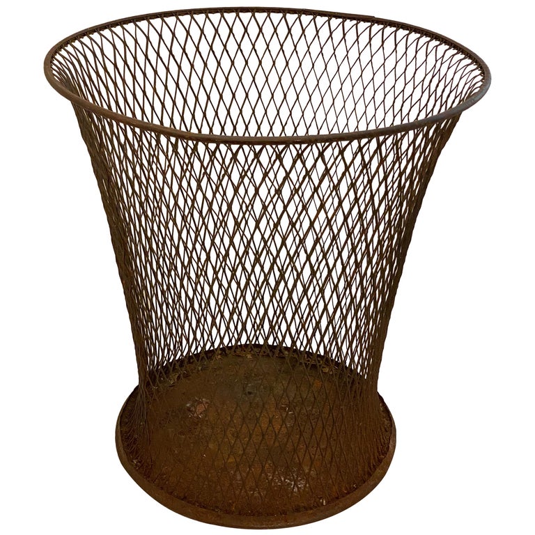 Northwestern Expanded Metal Company Wire Mesh Waste Basket For Sale at ...