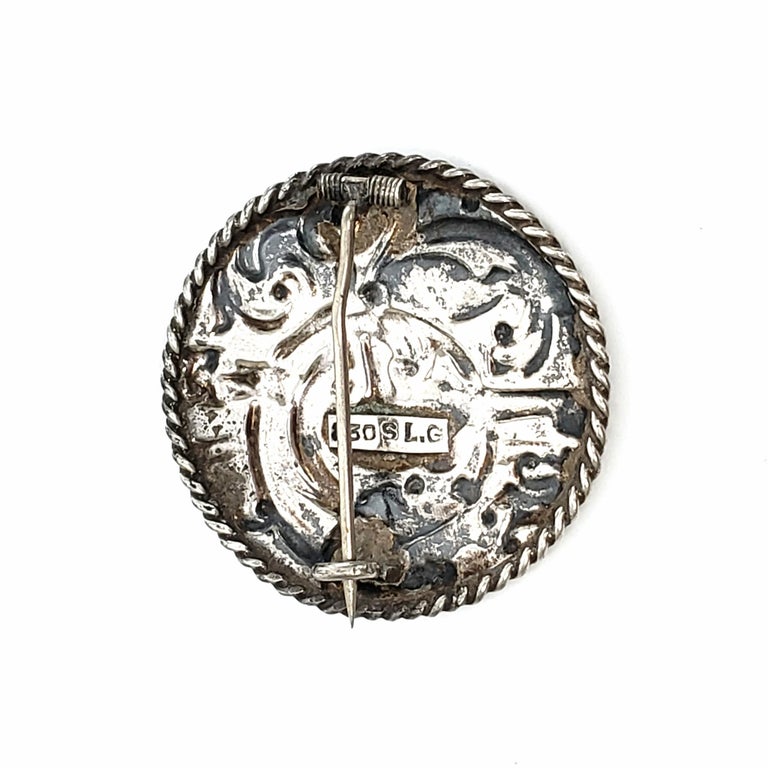Norway Dragestil 830 Silver Pin at 1stDibs