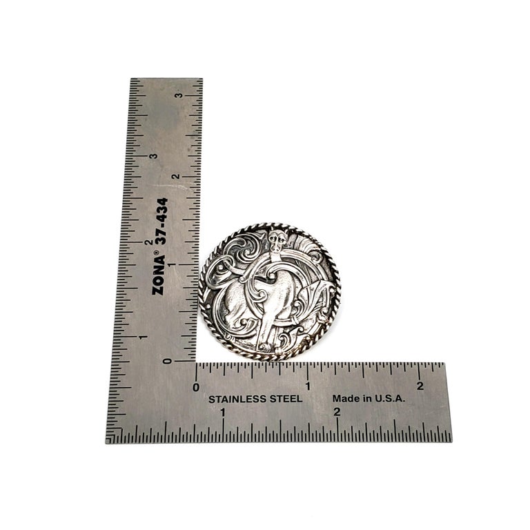 Norway Dragestil 830 Silver Pin at 1stDibs