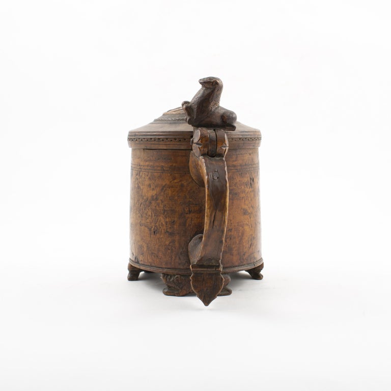 Norwegian 18th Century Birch Root Peg Tankard at 1stDibs