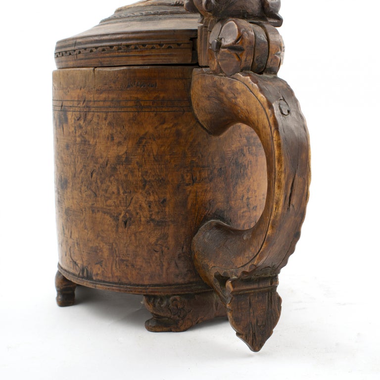 Norwegian 18th Century Birch Root Peg Tankard at 1stDibs