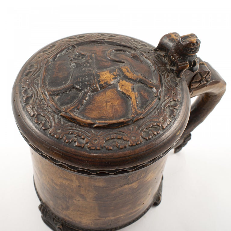 Norwegian Baroque Peg Tankard 18'th Ctr. at 1stDibs