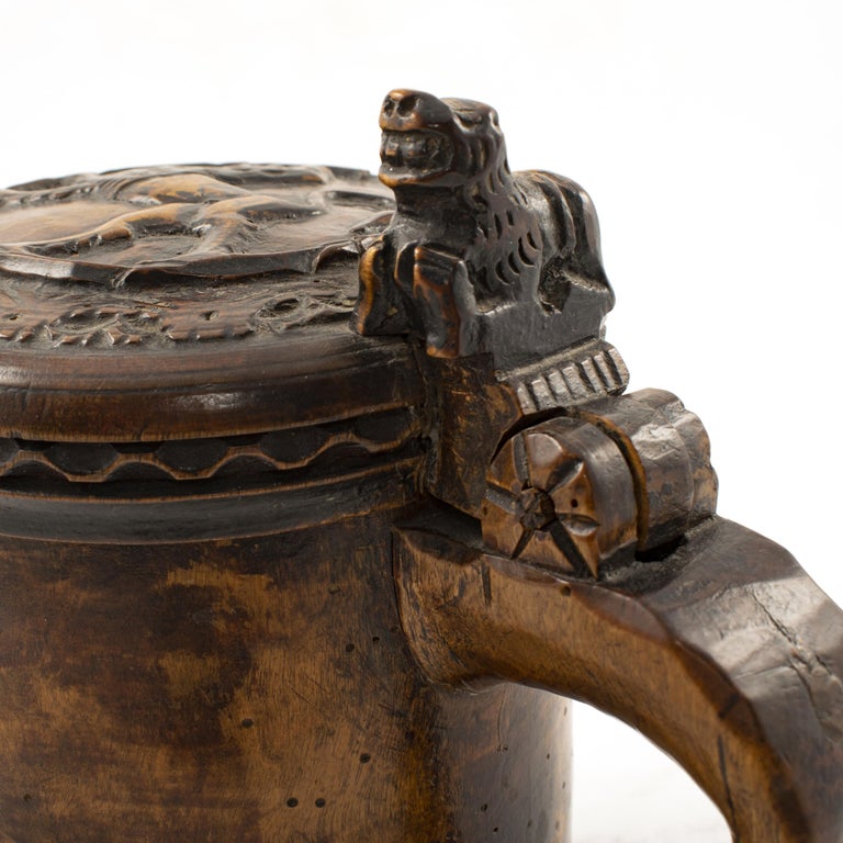 Norwegian Baroque Peg Tankard 18'th Ctr. at 1stDibs