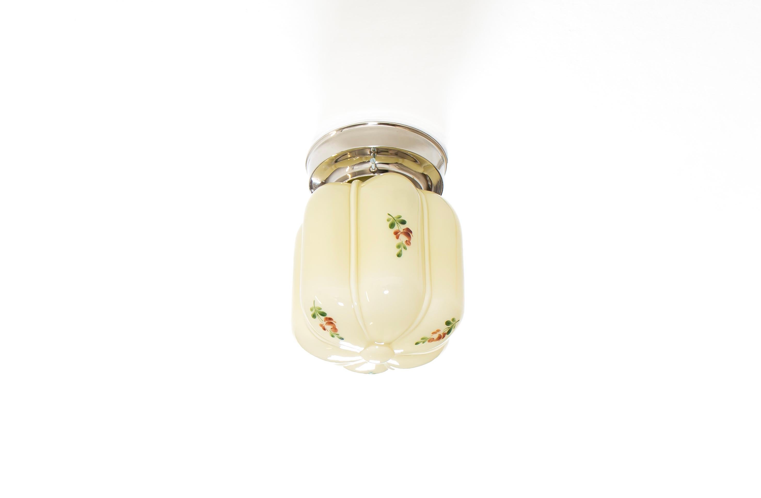 Norwegian Functionalist Flush Mount Ceiling Light, 1950s For Sale at ...