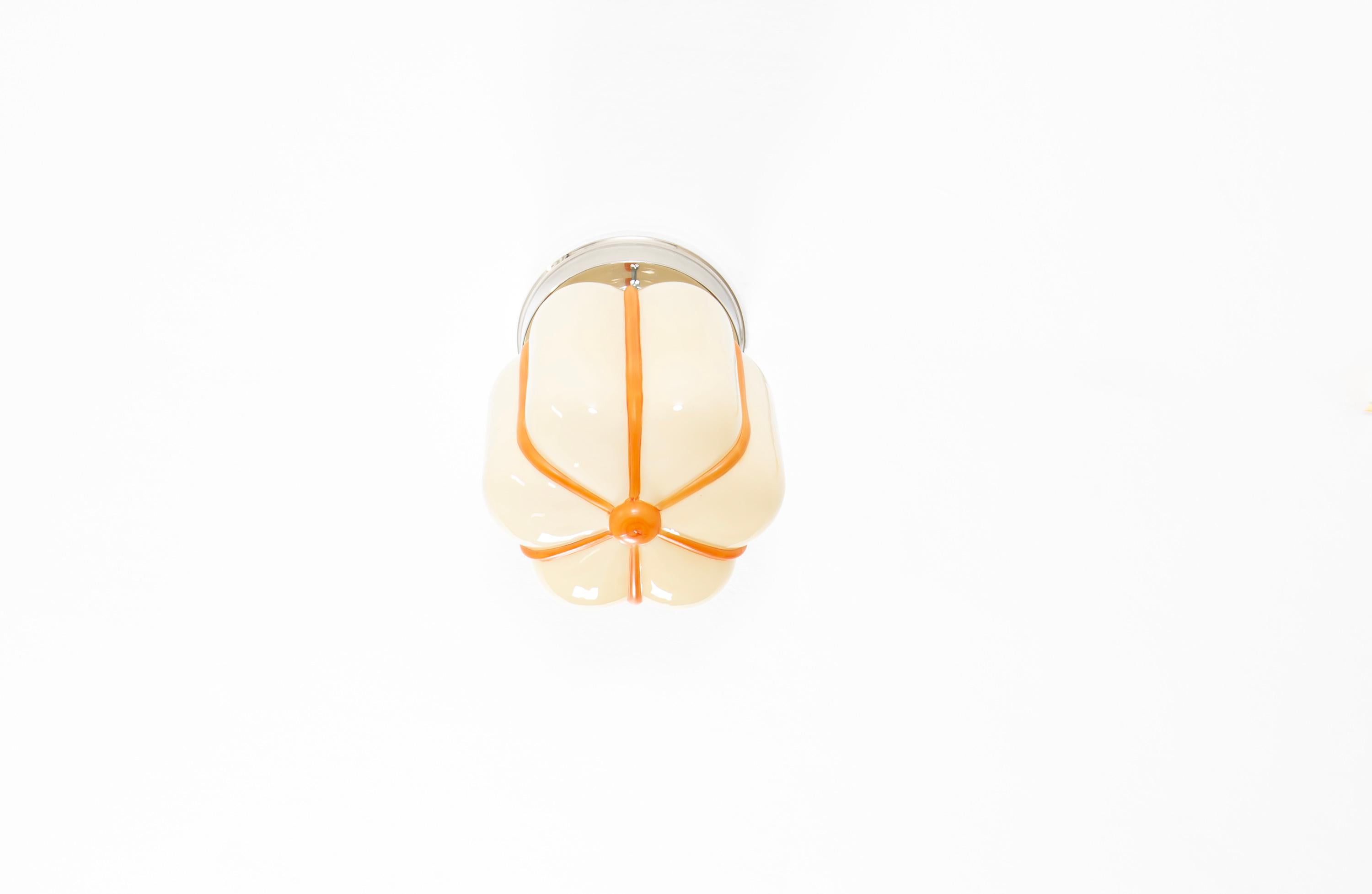 Norwegian Functionalist Flush Mount Ceiling Light, 1950s For Sale at ...