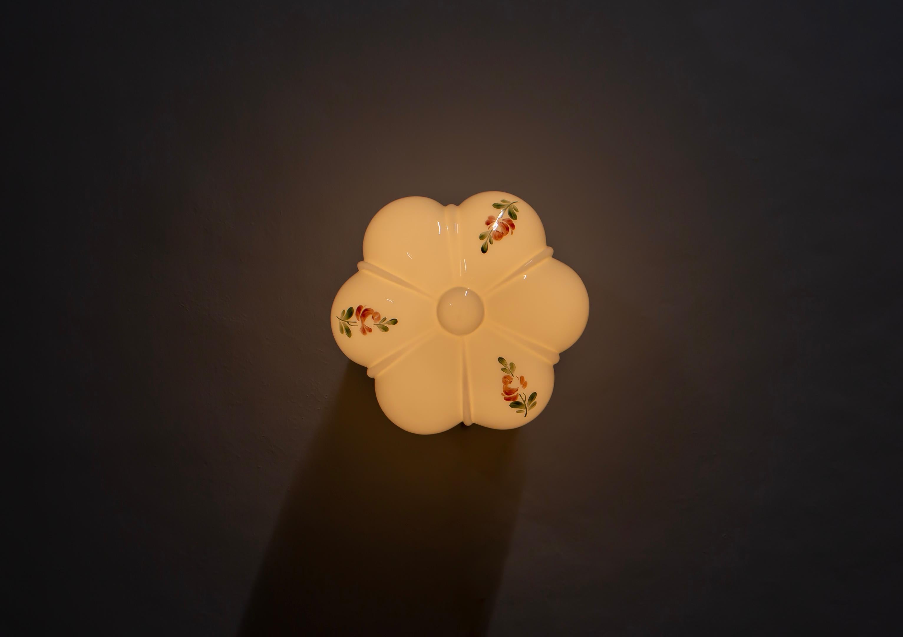 Norwegian Functionalist Flush Mount Ceiling Light, 1950s For Sale at ...