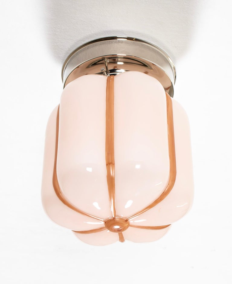 Norwegian Functionalist Flush Mount Ceiling Light, 1950s For Sale at ...