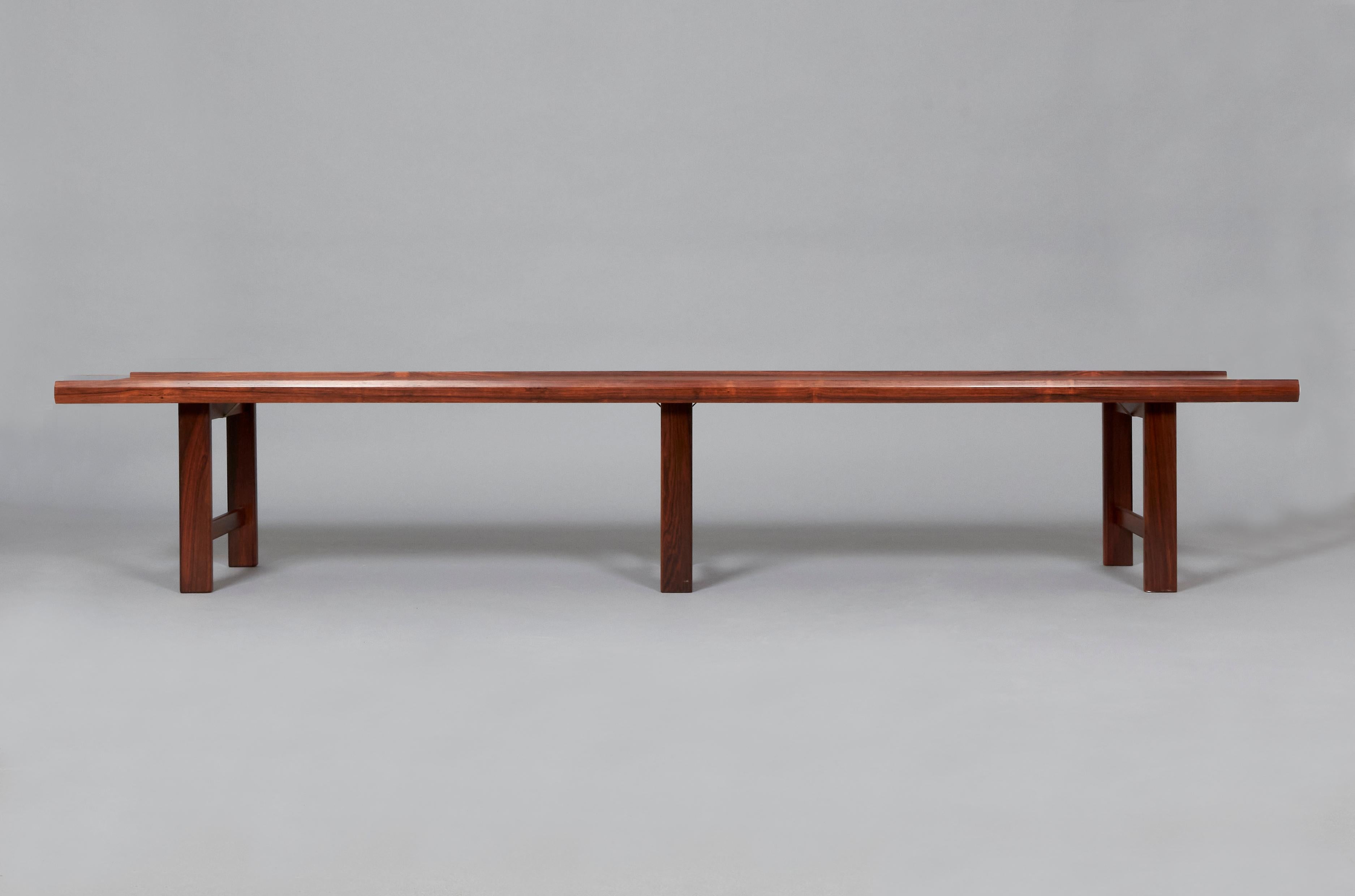 Norwegian Mid-century Modern Rosewood Bench at 1stDibs | norwegian bench