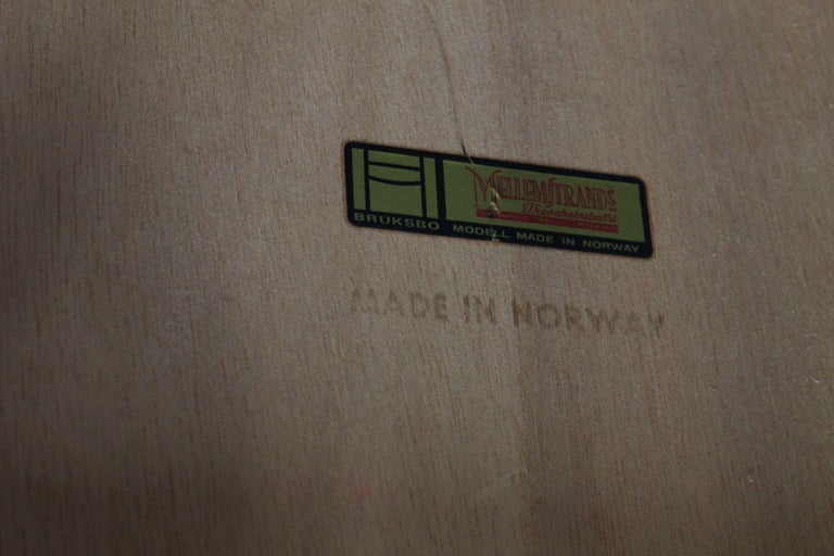 Norwegian Modern Teak Magazine Rack on Casters by Rolf Hesland for ...