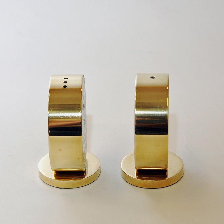 Norwegian Stone and Brass Salt and Pepper Set by Saulo-Sulitjelma ...