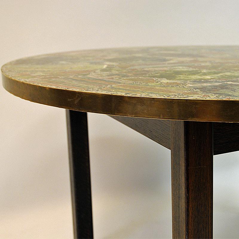 Midcentury Stone table Conglo by Erling Viksjø and Odd Tandberg 1960s ...