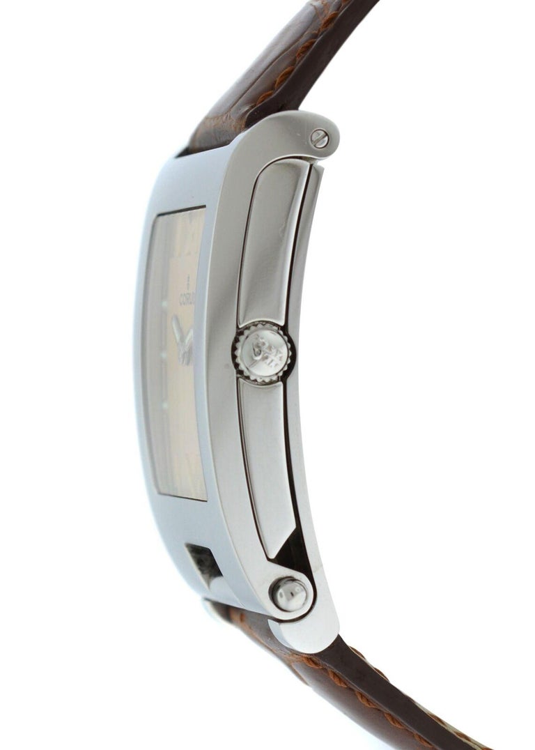 NOS Men's Corum Toboggan Transformer Steel Quartz Watch at 1stDibs ...