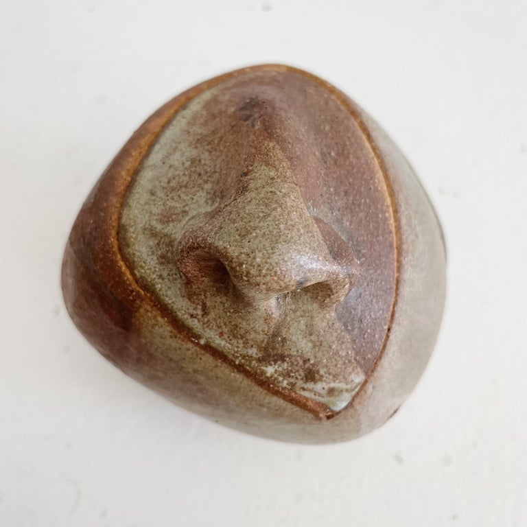 "Nose and Toes" Studio Pottery Lidded Jars by Judith Birtman For Sale ...