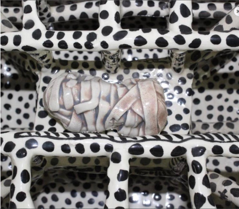 Noted Artist Ceramic Bug House Sculpture 1978- from Bass Museum For ...