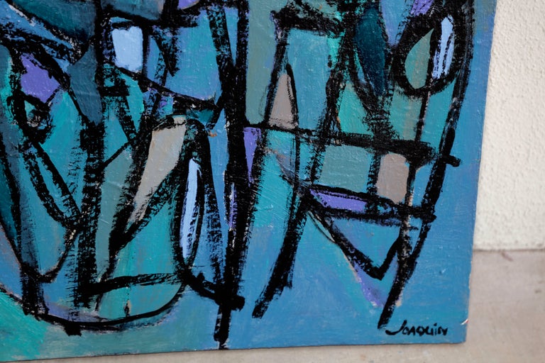 Noted San Diego Artist Kenneth Joaquin Acrylic on Canvas Titled "Sea ...