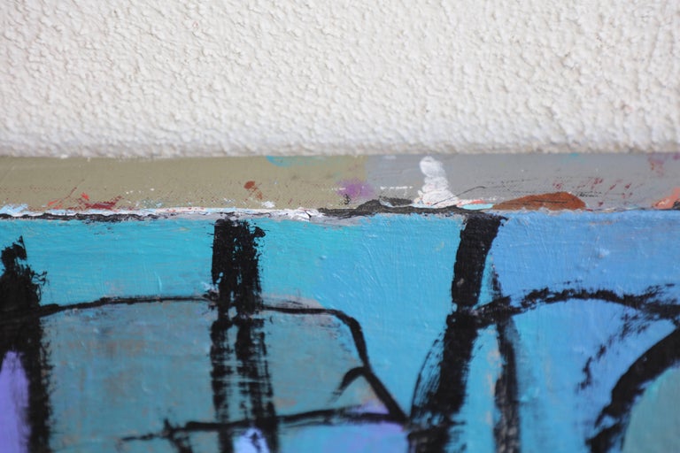 Noted San Diego Artist Kenneth Joaquin Acrylic on Canvas Titled "Sea ...