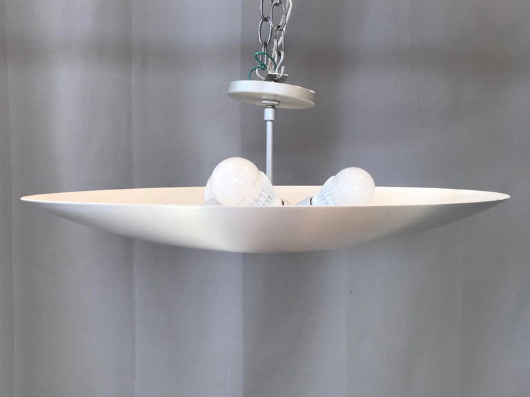 Nova Industries Large Spun Aluminum Saucer Pendant Ceiling Light at ...