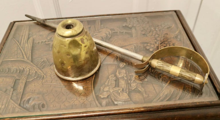 Novelty Brass Sword, Poker Set in Stand For Sale at 1stDibs