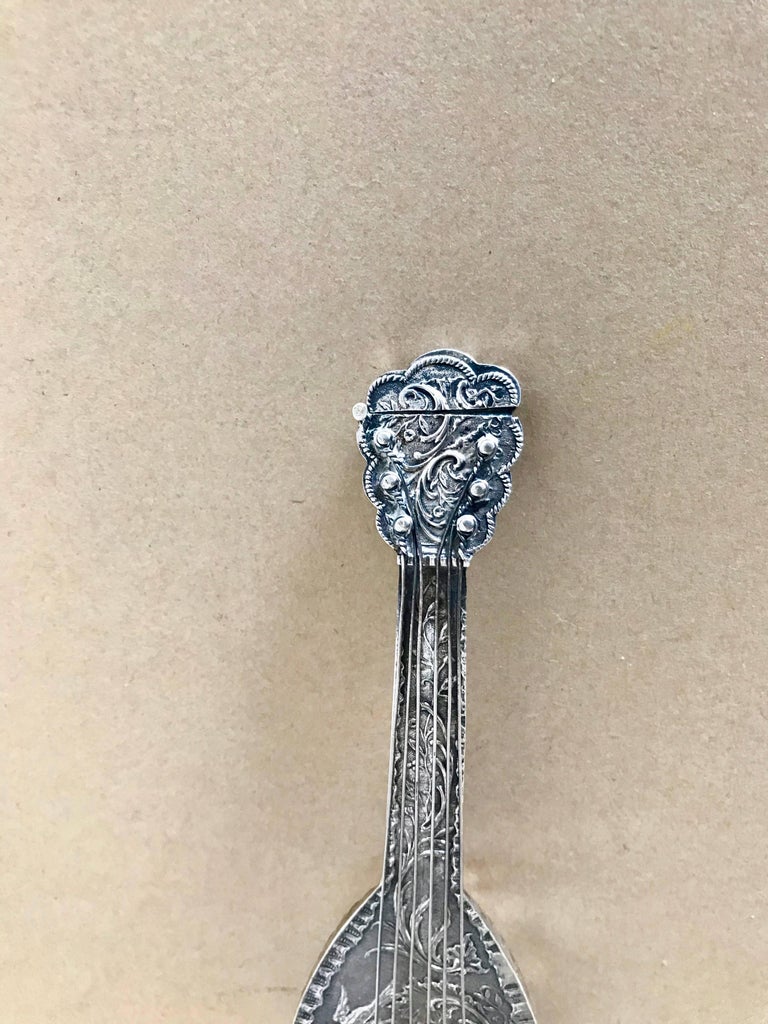 Dutch Baroque Style Silver Mandolin Flask Perfumer For Sale at 1stDibs ...