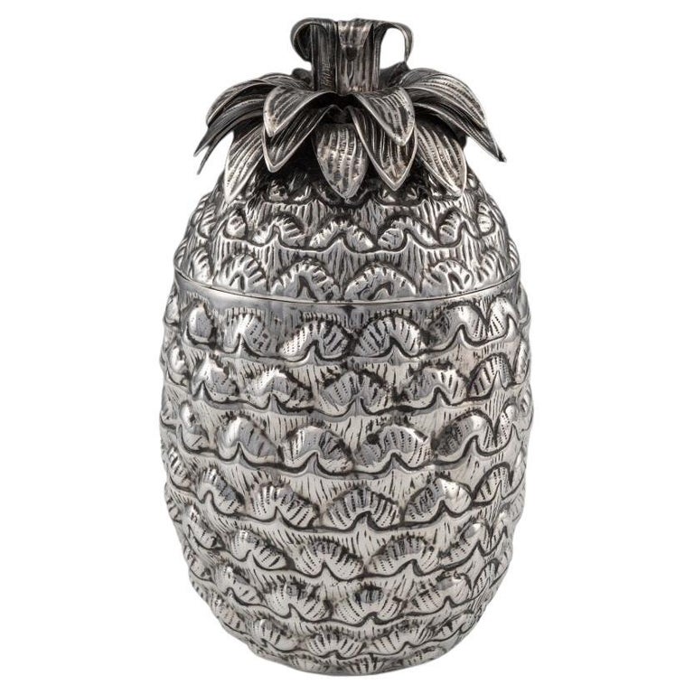 Novelty Italian Silver 'Pineapple' lidded box, circa 1970 For Sale at ...