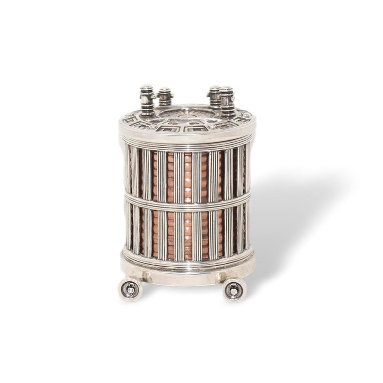 Novelty Silver Fire Extinguisher Inkwell Mappin and Webb For Sale at ...