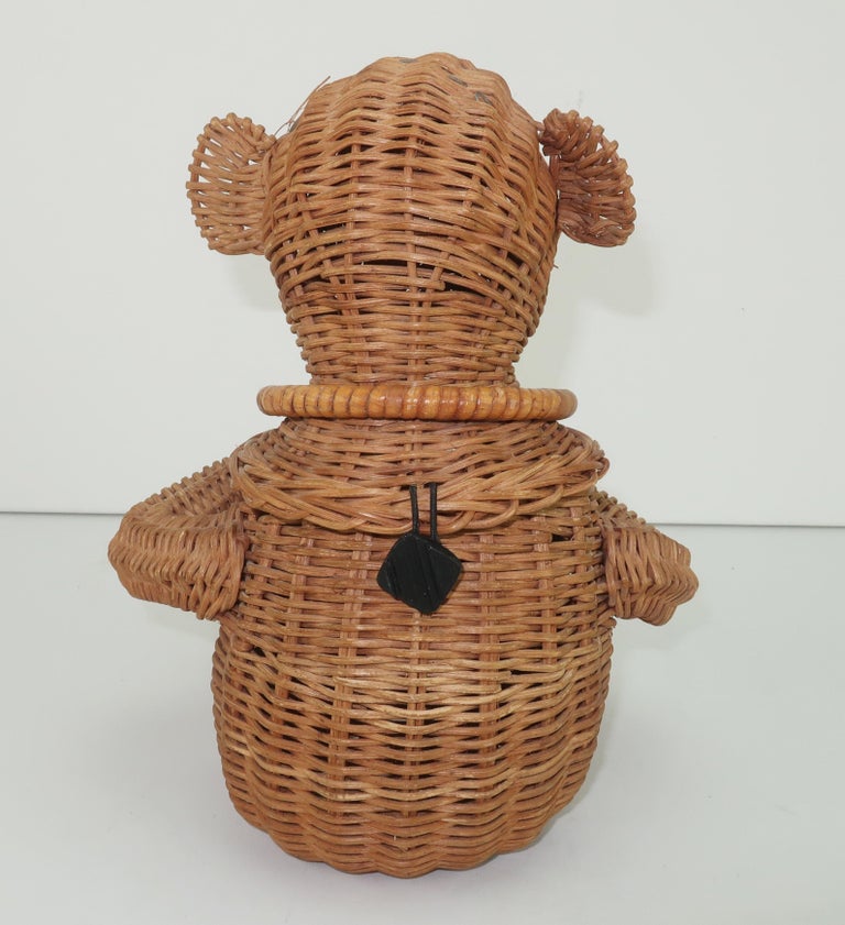 Novelty Wicker Monkey Handbag, 1950's For Sale at 1stDibs