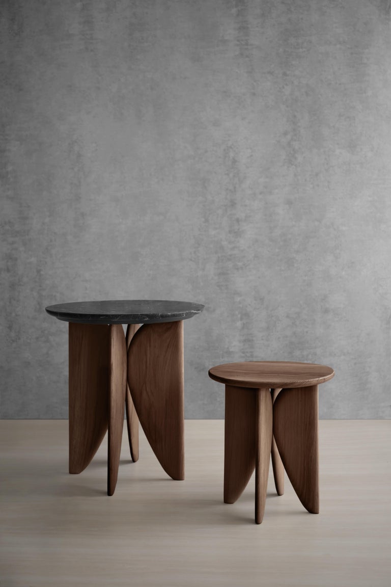 Noviembre v Stool, Side Table Inspired in Brancusi in Walnut by Joel ...