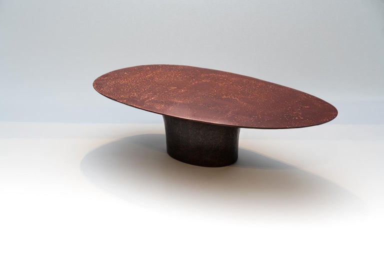 NR Copper Finish Bronze Powdered Resin Coated Cast Metal Low Table For ...