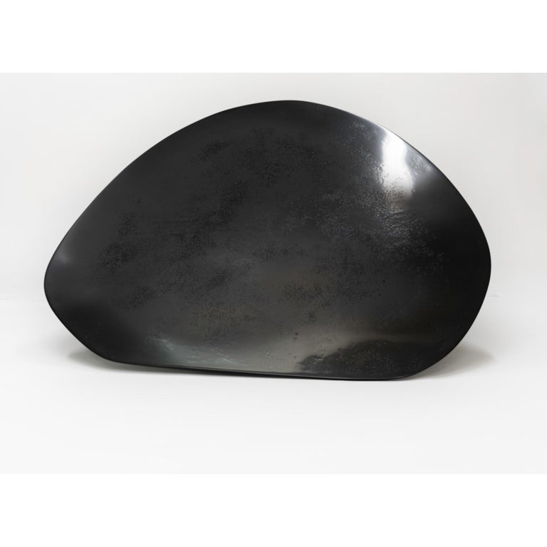 NR Smooth Black 21st Century Hand Sculpted Liquid Metal Low Cocktail ...