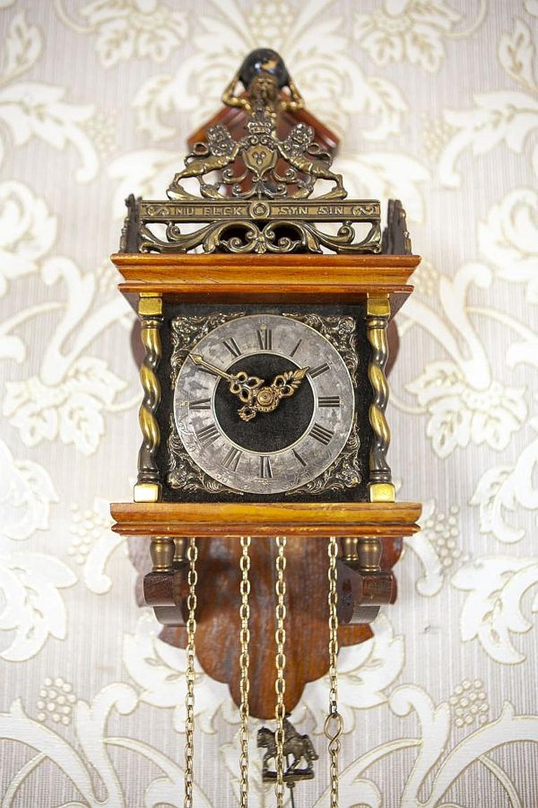 Nu Elck Syn Sin Wall Clock from the Early 20th Century For Sale at 1stDibs