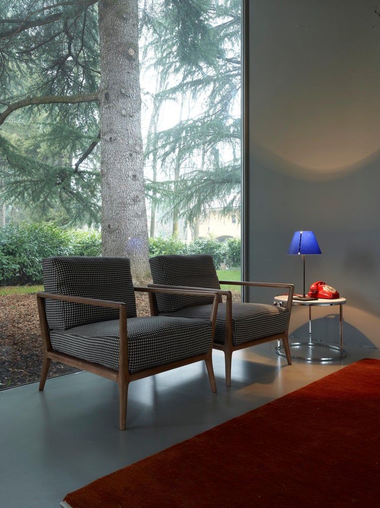 Nube Italia Carlton Armchair in Patterns of Brown Fabric by Marco Corti ...