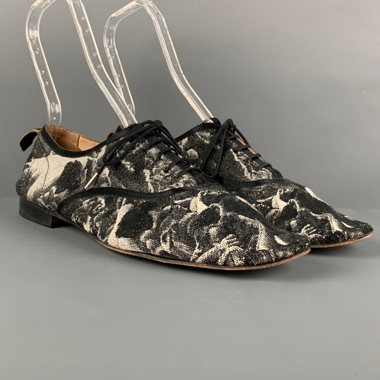 NUMBER (N)INE Size 10 Black White Jacquard Fabric Touch me I'm Sick ...