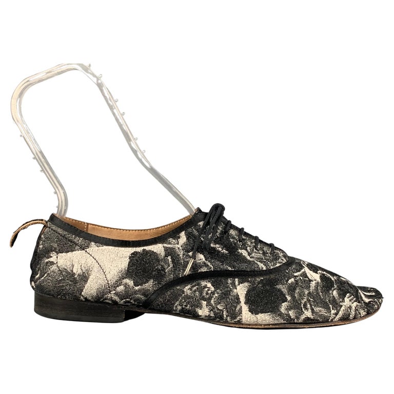 NUMBER (N)INE Size 10 Black White Jacquard Fabric Touch me I'm Sick ...