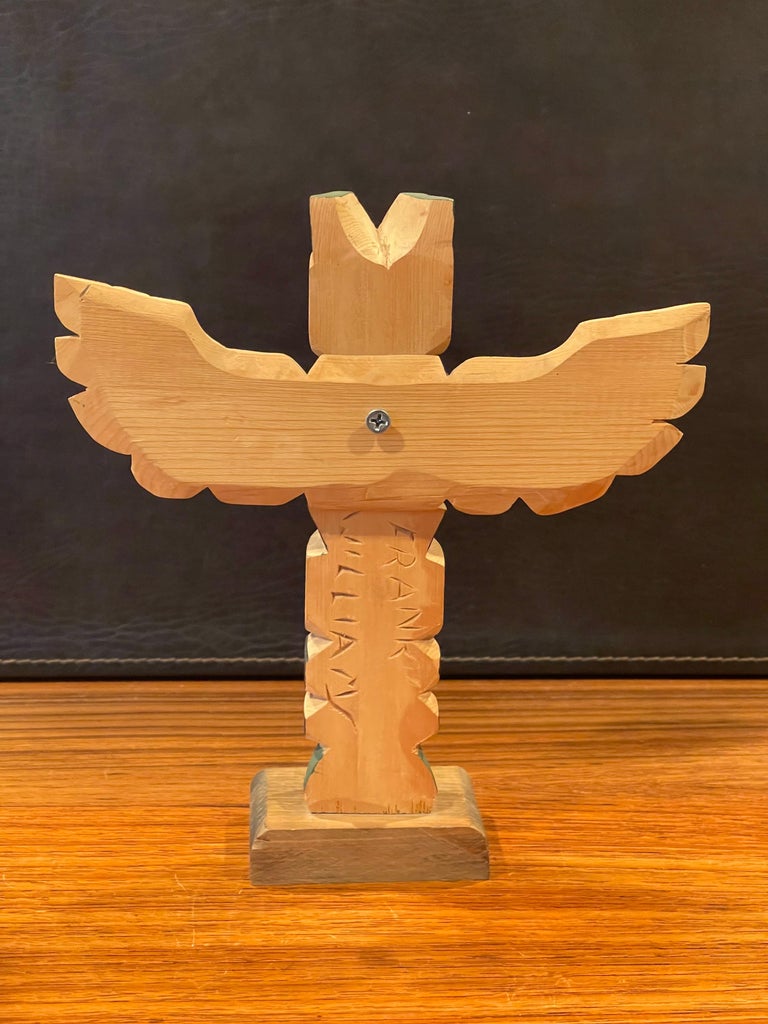 Nuu-chah-nulth Northwest Coast Hand Carved Wood TOTEM Pole by Eric ...