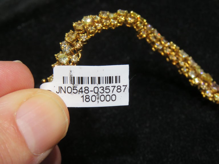 NWT $180, 000 Rare Fancy 18KT Gold 55CT Gorgeous Fancy Yellow Diamond ...