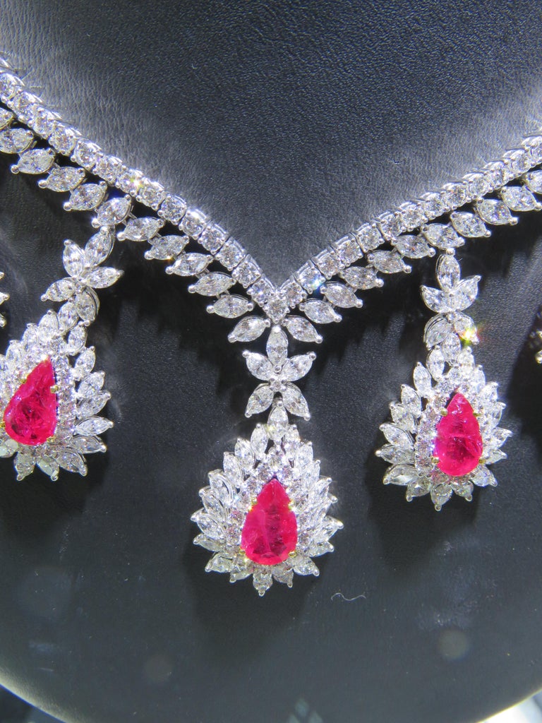 NWT $275, 000 Rare Fancy 18KT Gold 60CT Gorgeous Important Ruby Diamond ...