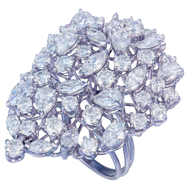 NWT $55,000 18KT Fancy Large Magnificent Glittering 8CT Fancy Diamond ...